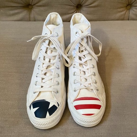 Converse | Shoes | Converse Chuck Taylor All Star Usa Flag Toe Stars ...